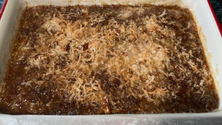 Simple German Chocolate Bars (Doctored Cake Mix) - Out of the Box Baking