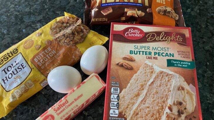 Easy Butterscotch Toffee Cookies - Out of the Box Baking
