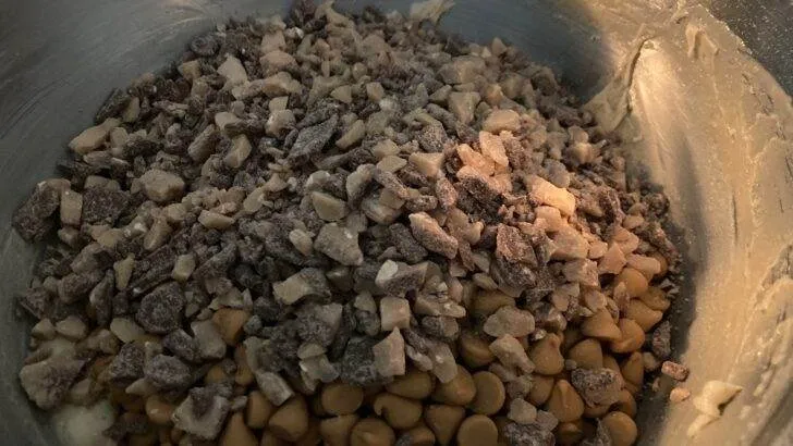 Easy Butterscotch Toffee Cookies - Out of the Box Baking