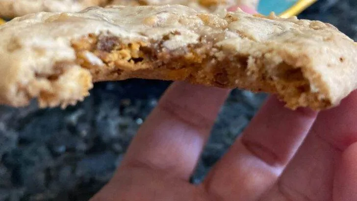 Easy Butterscotch Toffee Cookies - Out of the Box Baking