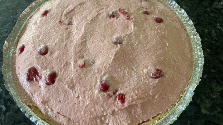 Fluffy Cherry Icebox Pie - Out of the Box Baking