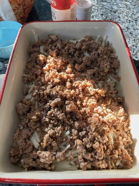 Easy Hashbrown Casserole - Out of the Box Baking