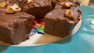 Simple Canned Frosting Fudge - Out of the Box Baking