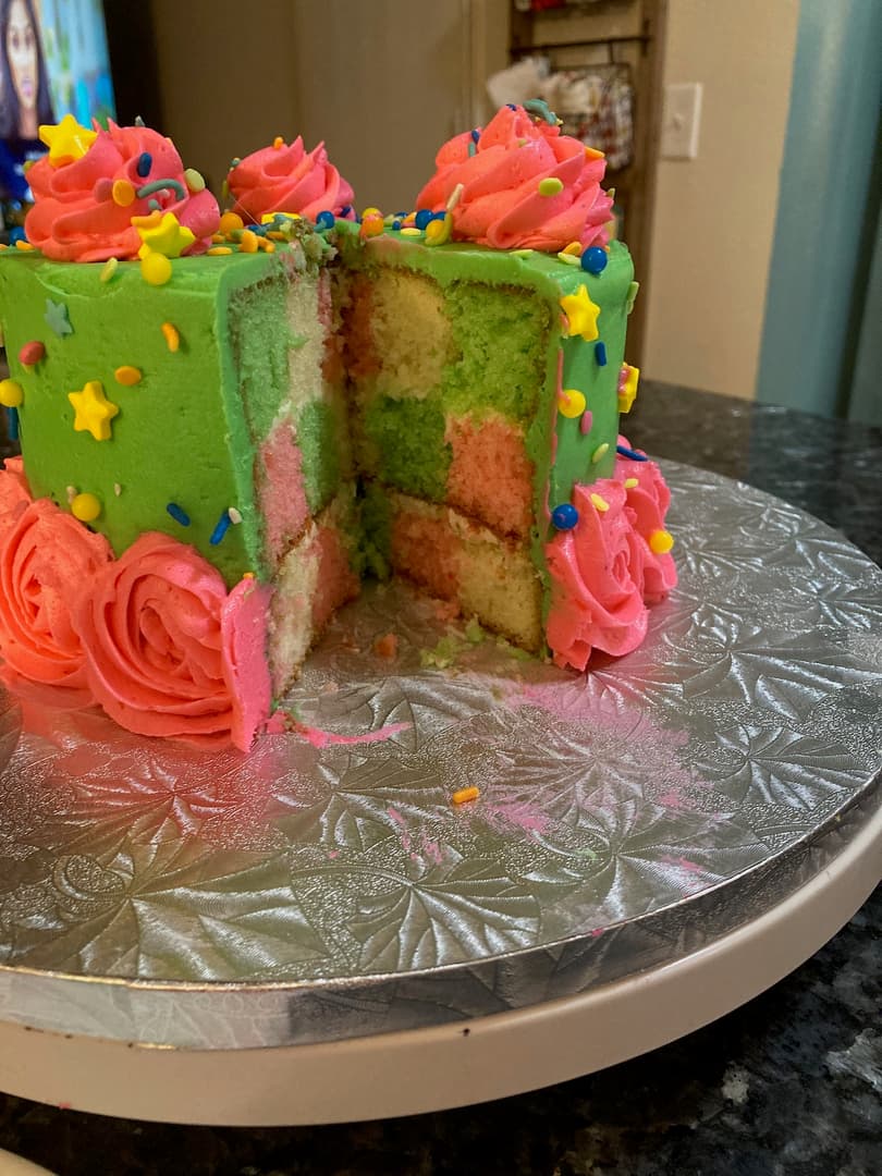 How to Make a Checkerboard Cake - Out of the Box Baking