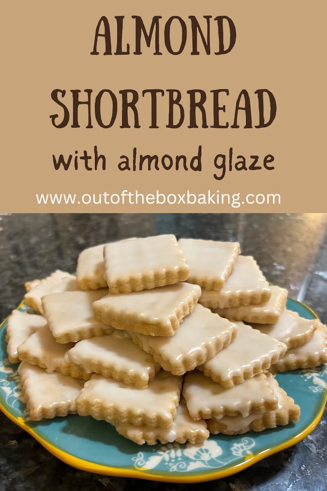 Almond Shortbread with Almond Glaze - Out of the Box Baking