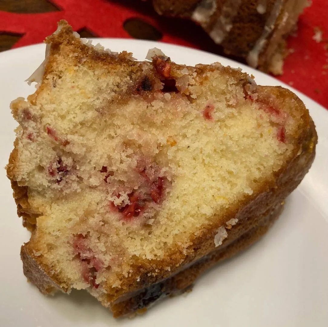 Orange Raspberry Pound Cake - Out of the Box Baking