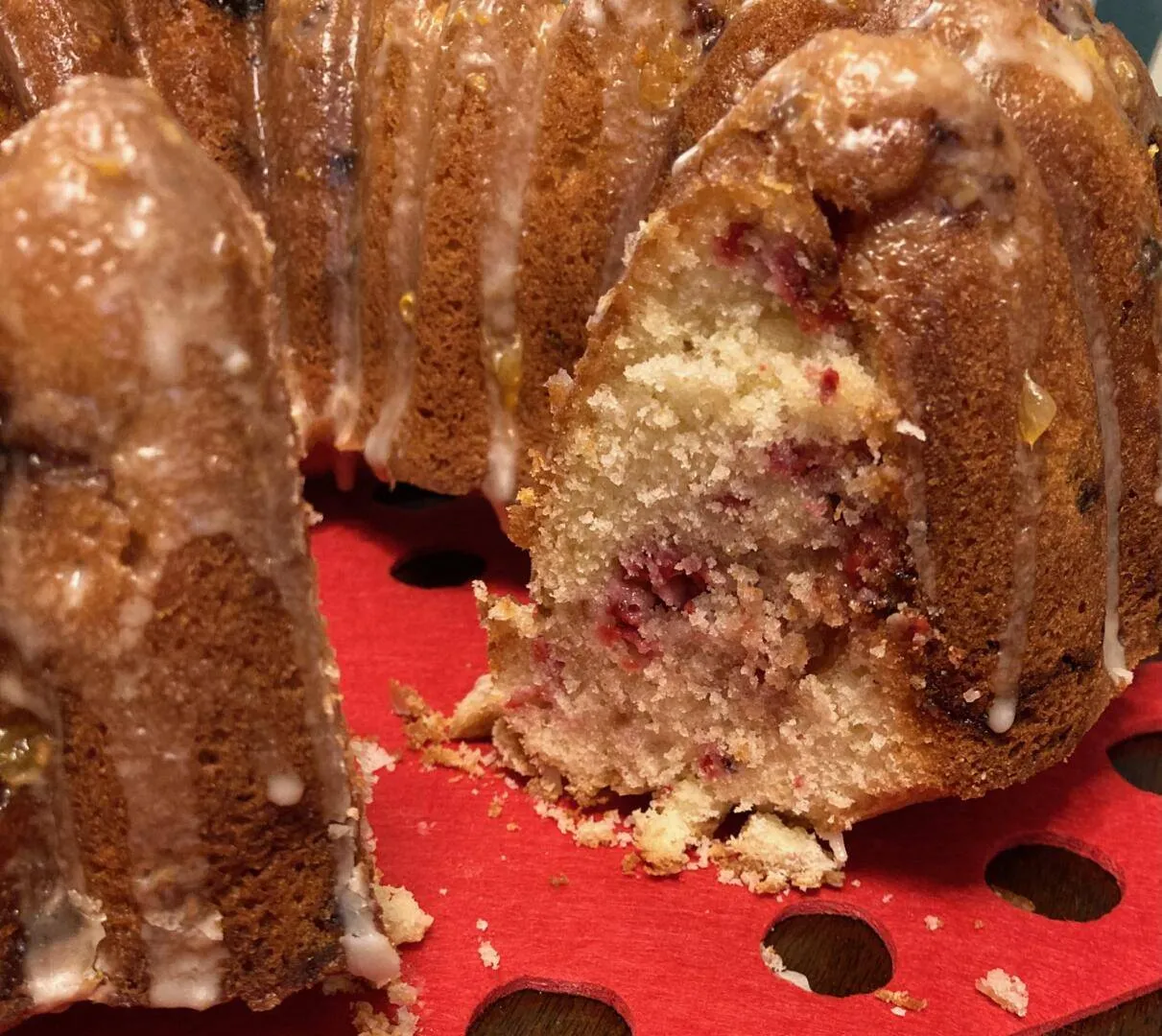 Orange Raspberry Pound Cake - Out of the Box Baking