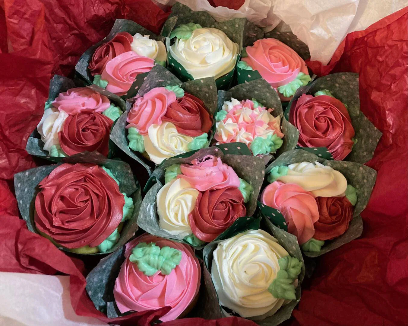 Easy Valentine Cupcake Bouquet - Out of the Box Baking