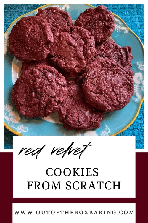Red Velvet Cookies from Scratch - Out of the Box Baking