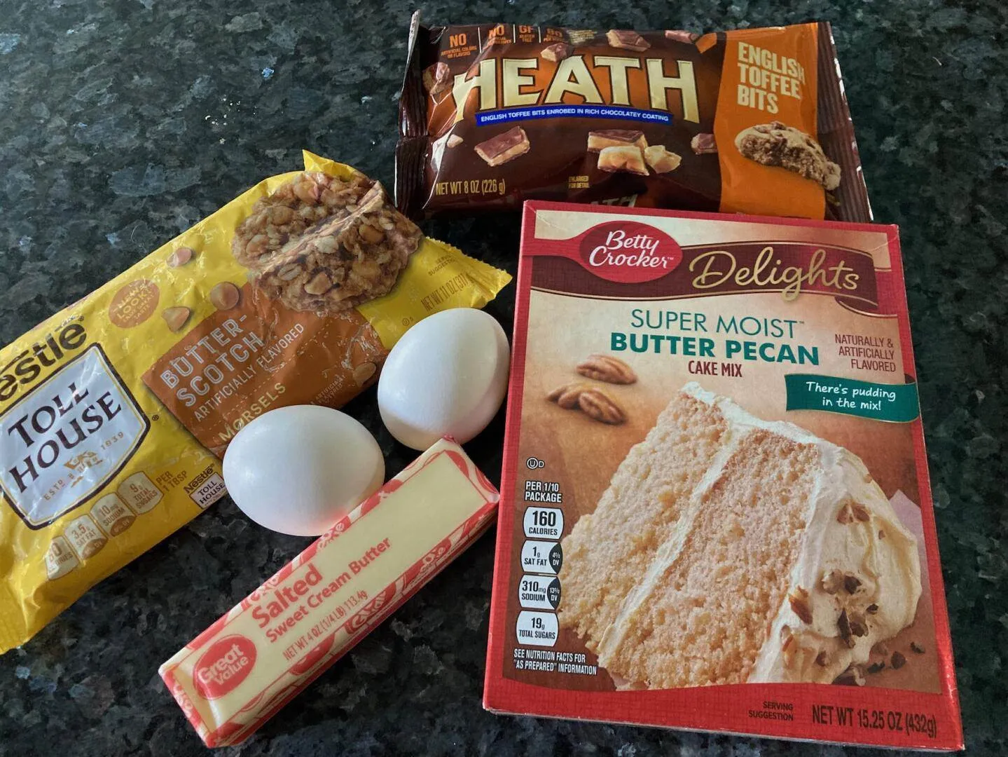 Easy Butterscotch Toffee Cookies - Out of the Box Baking