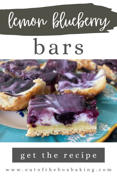 Luscious Lemon Blueberry Bars (Doctored Cake Mix) - Out of the Box Baking