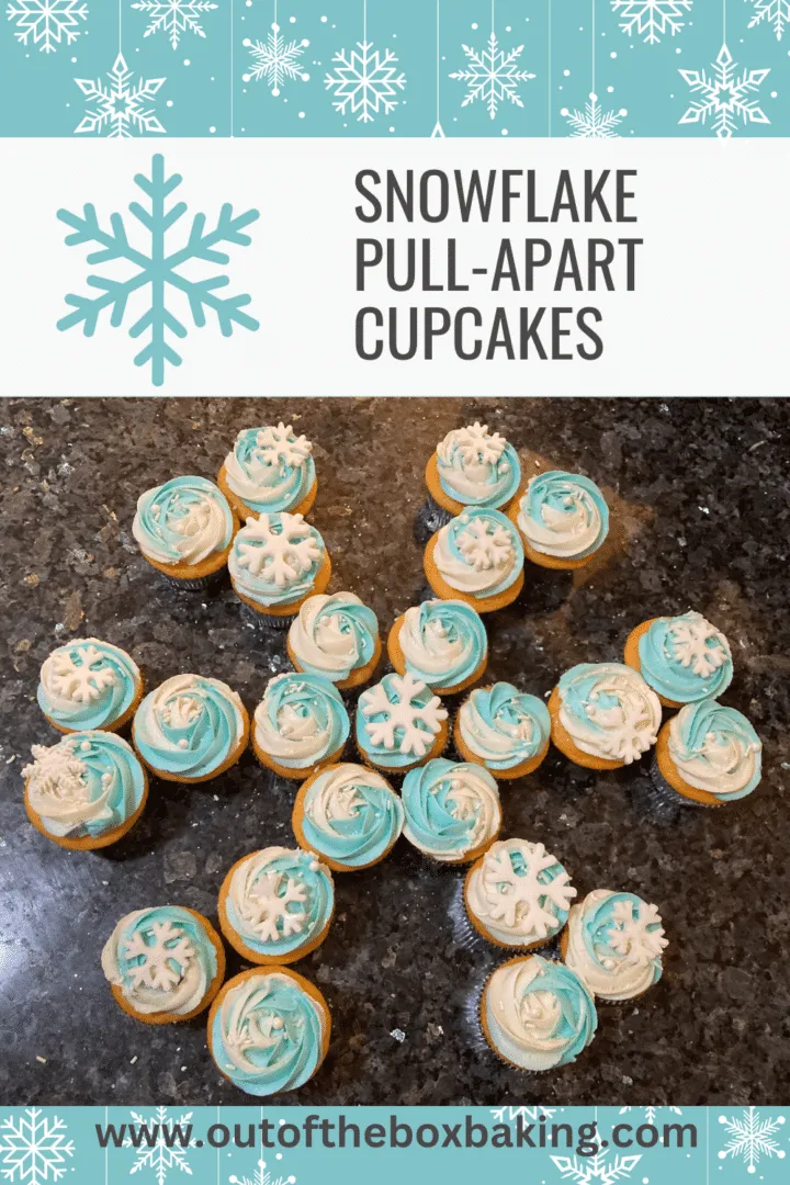Snowflake Pull-Apart Cupcakes - Out of the Box Baking