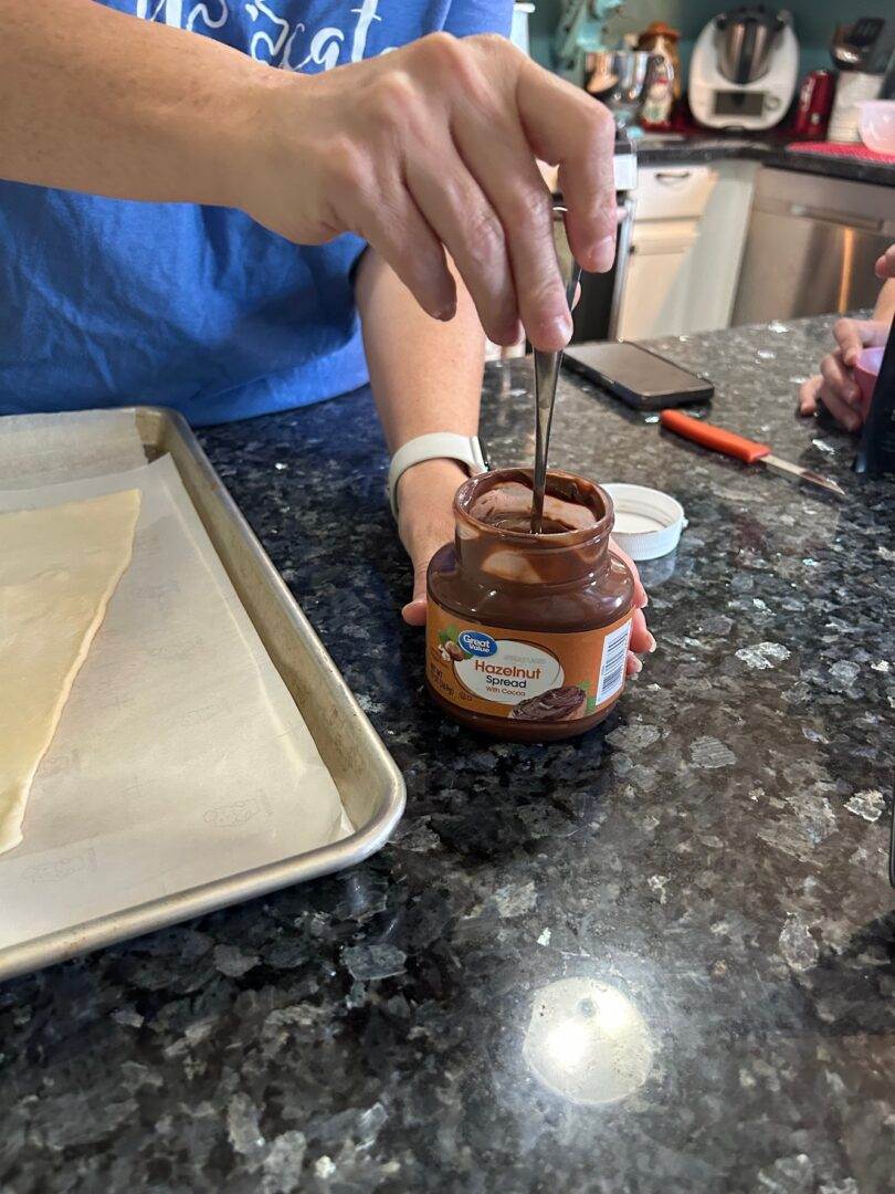 Churro Nutella Christmas Tree - Out of the Box Baking
