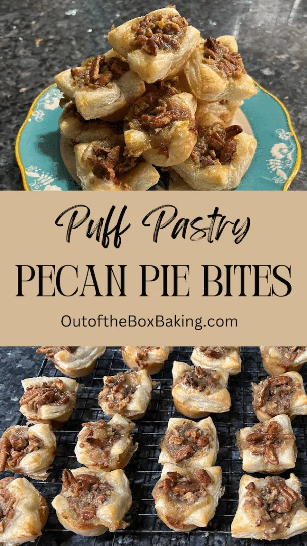 Puff Pastry Pecan Pie Bites - Out of the Box Baking